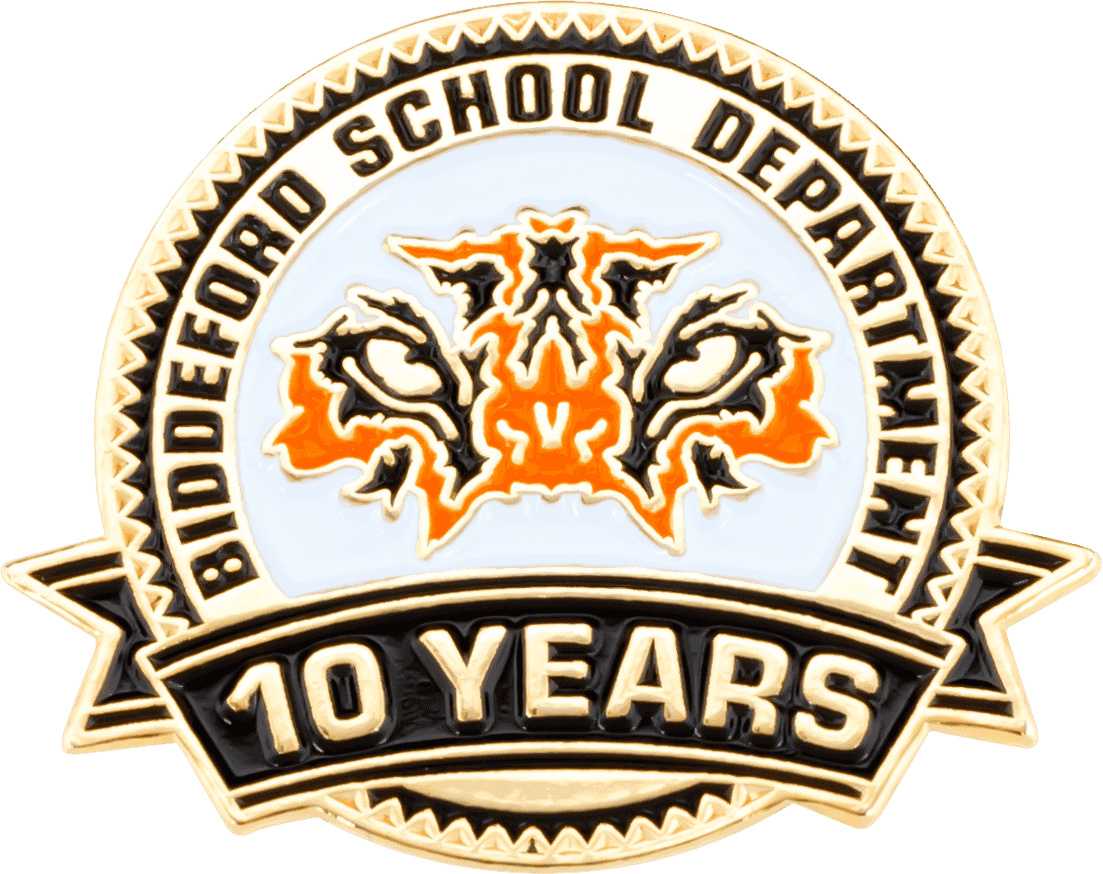 Custom Years of Service Pins - Signature Pins