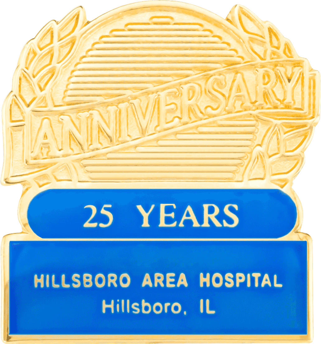 Custom Years of Service Pins - Signature Pins