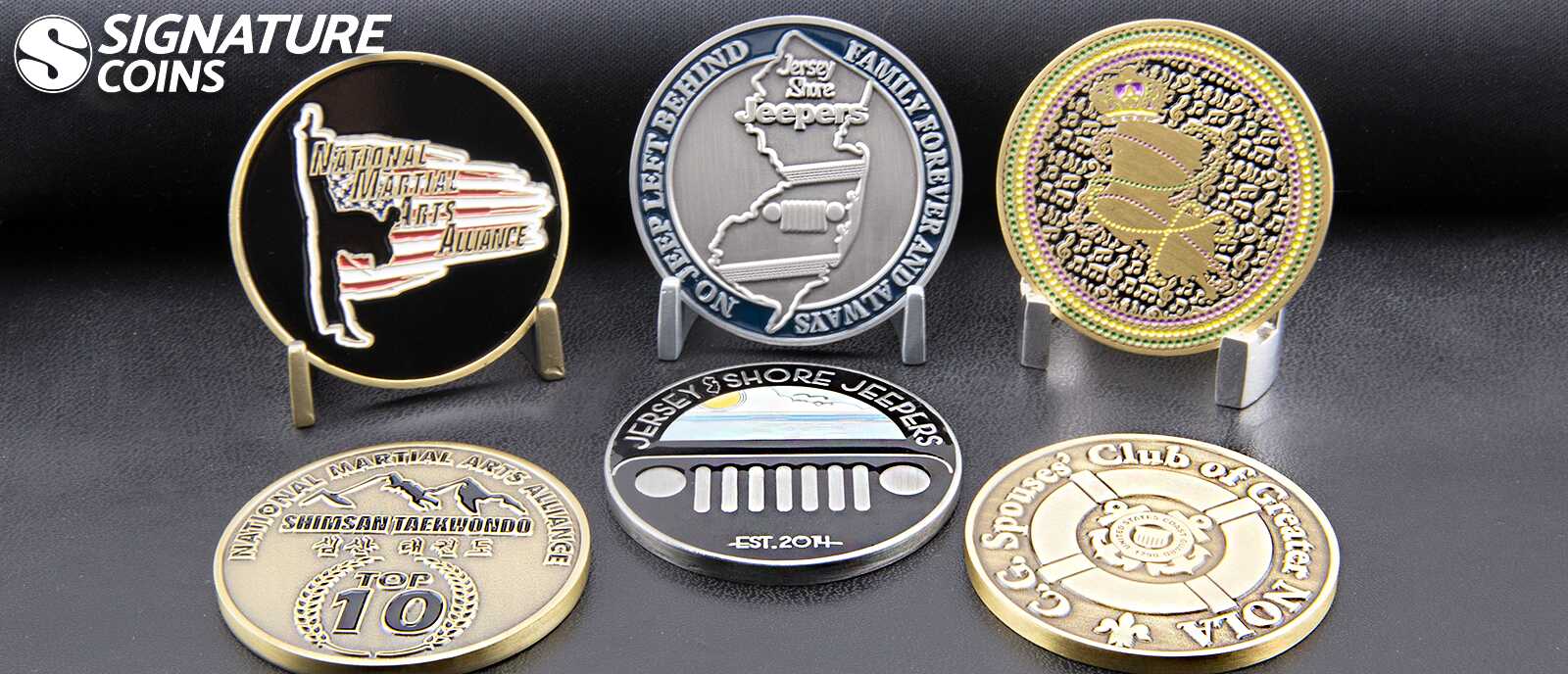 Round Challenge Coins - Signature Coins