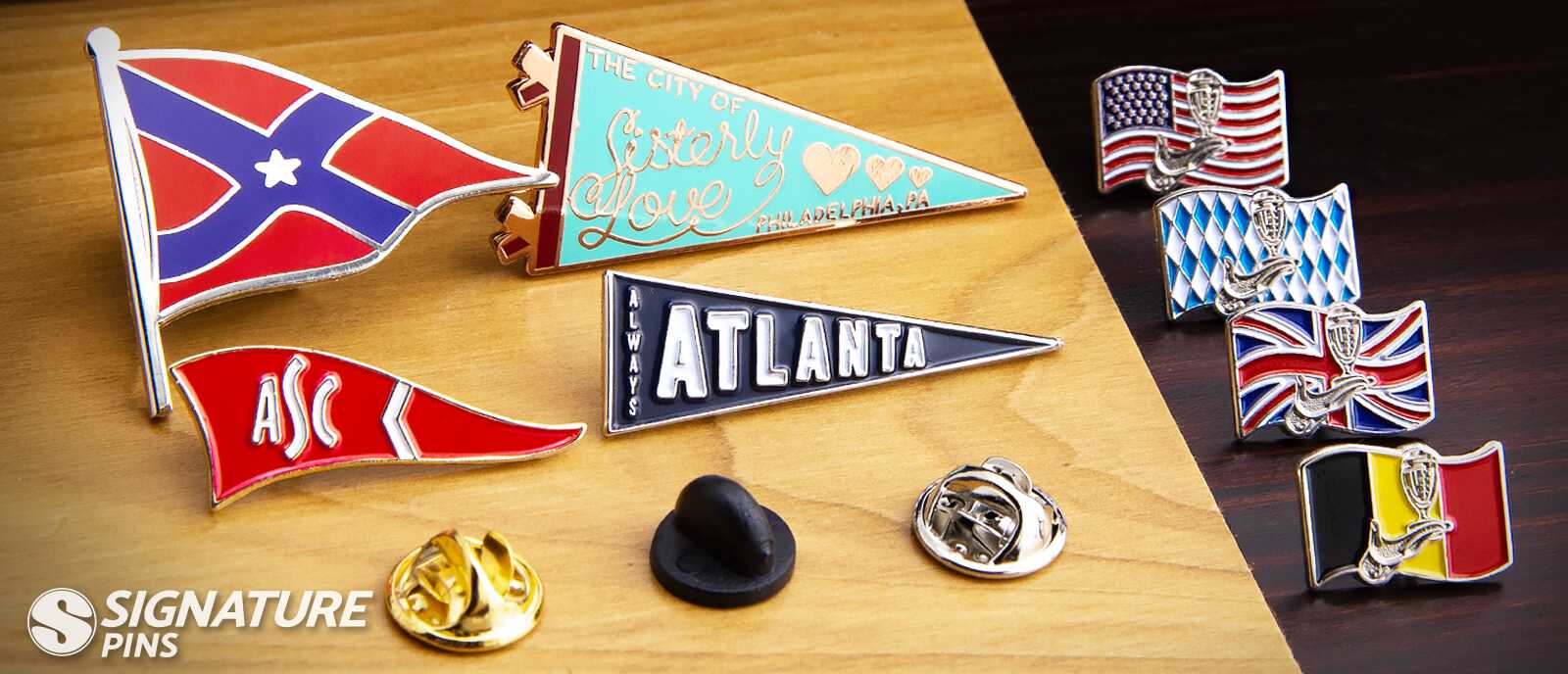 Flag Pins - Signature Pins