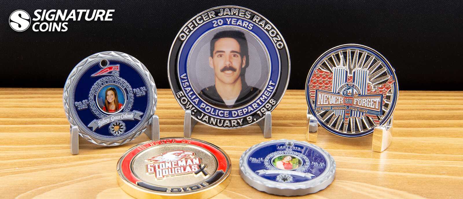 Round Challenge Coins - Signature Coins