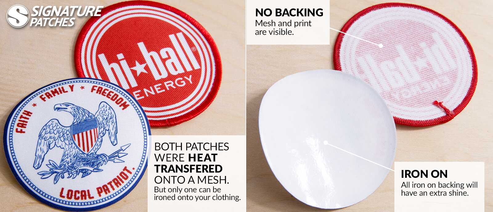 Printed Patches | Heat Transfer Dye Sublimated - Signature Patches