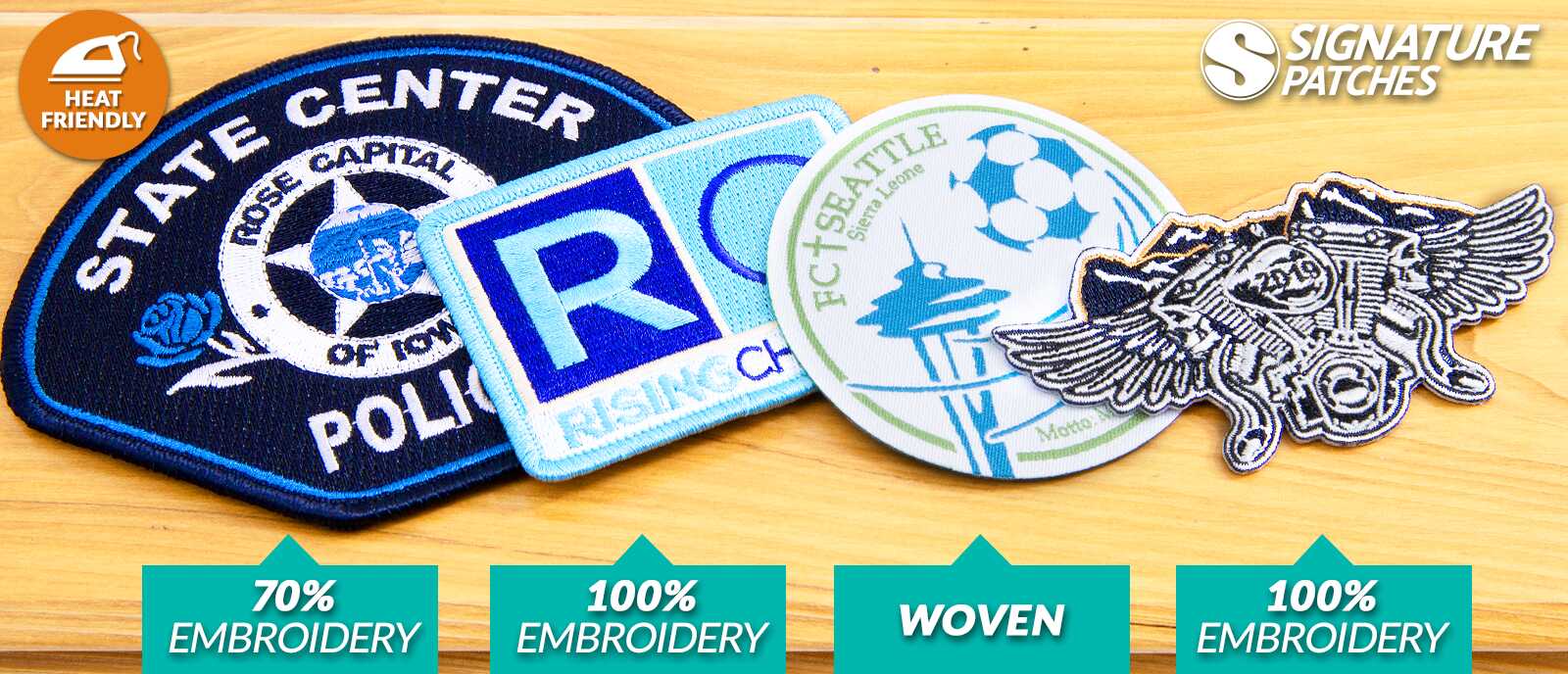 Iron On Patches - Signature Patches