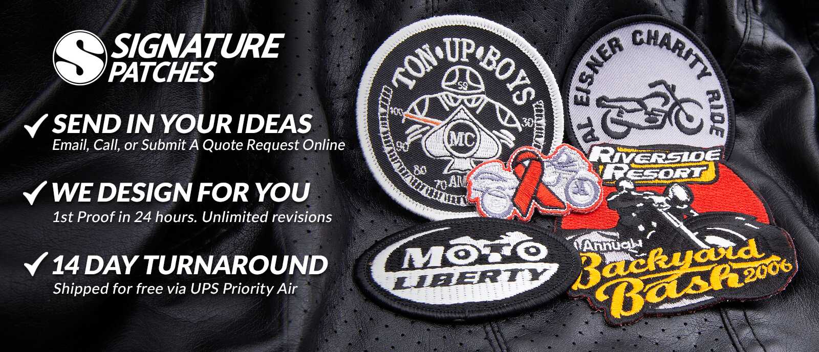 Motorcycle Patches - Signature Patches