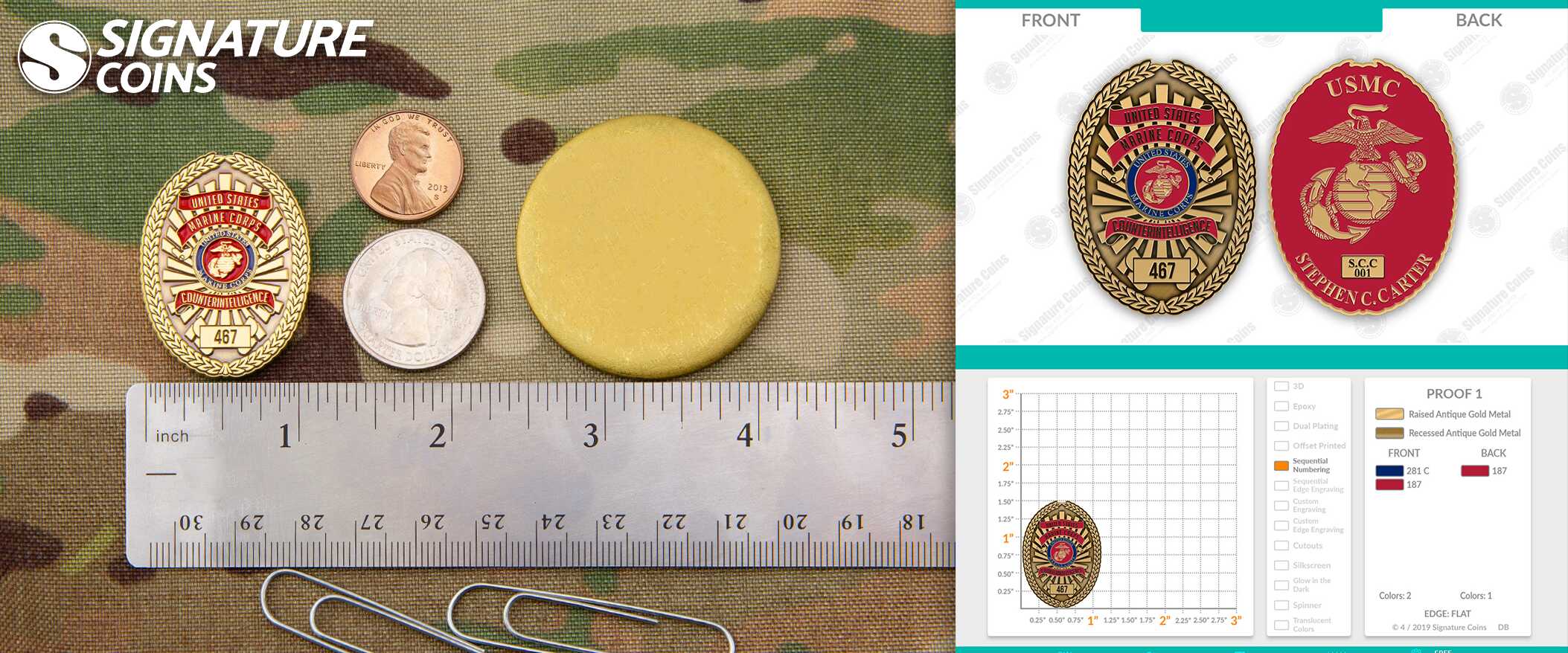 What Is The Typical Size Of A Custom Challenge Coin Signature Coins