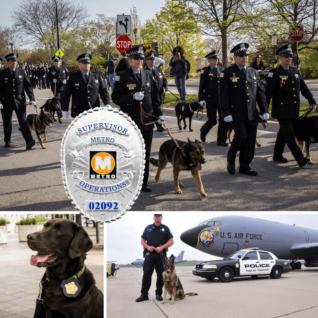 Custom Police K9 Challenge Coins - Signature Coins