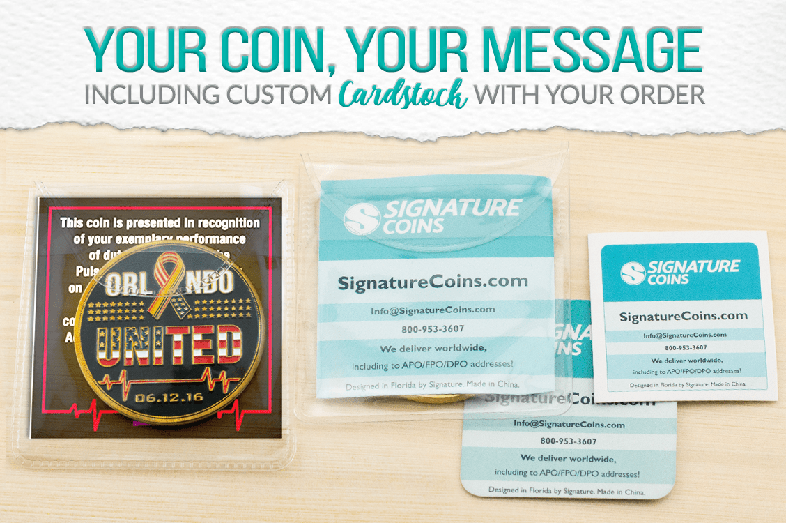 Your Coin, Your Message: Including Custom Cardstock With Your Order ...