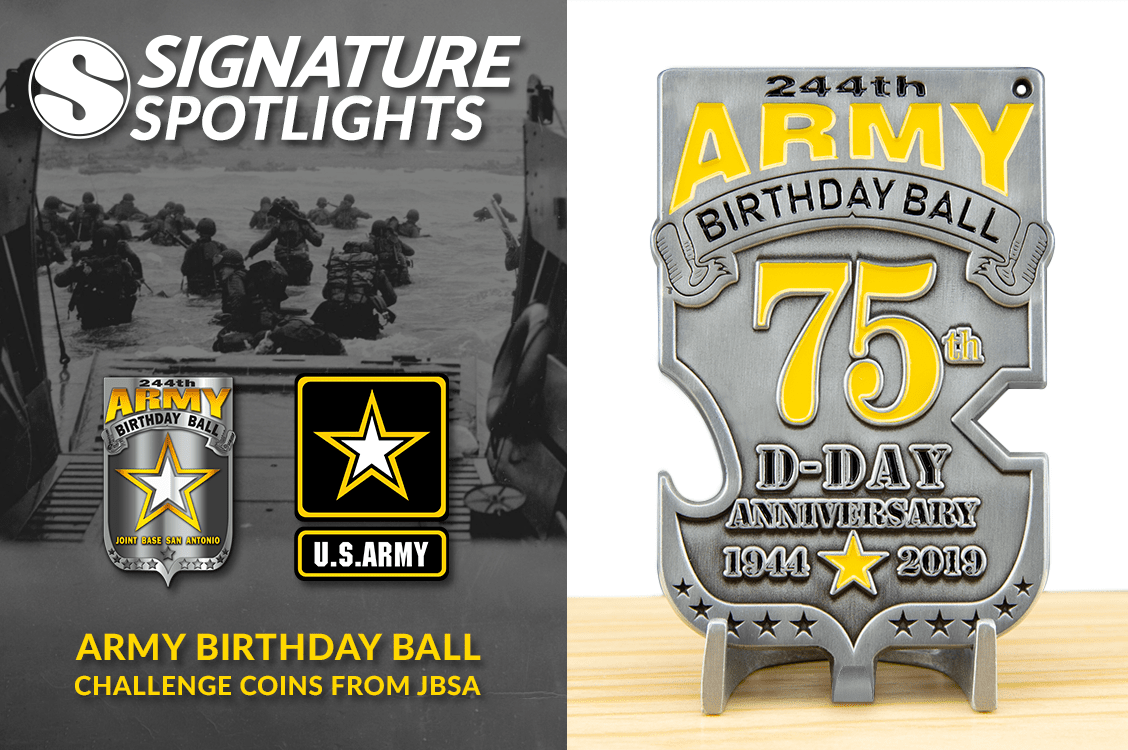 Signature Spotlights: Army Birthday Ball Challenge Coins From JBSA ...