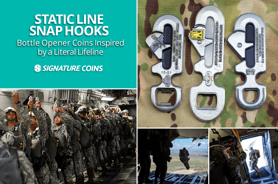 Static Line Snap Hooks: Bottle Opener Coins Inspired by a Literal ...
