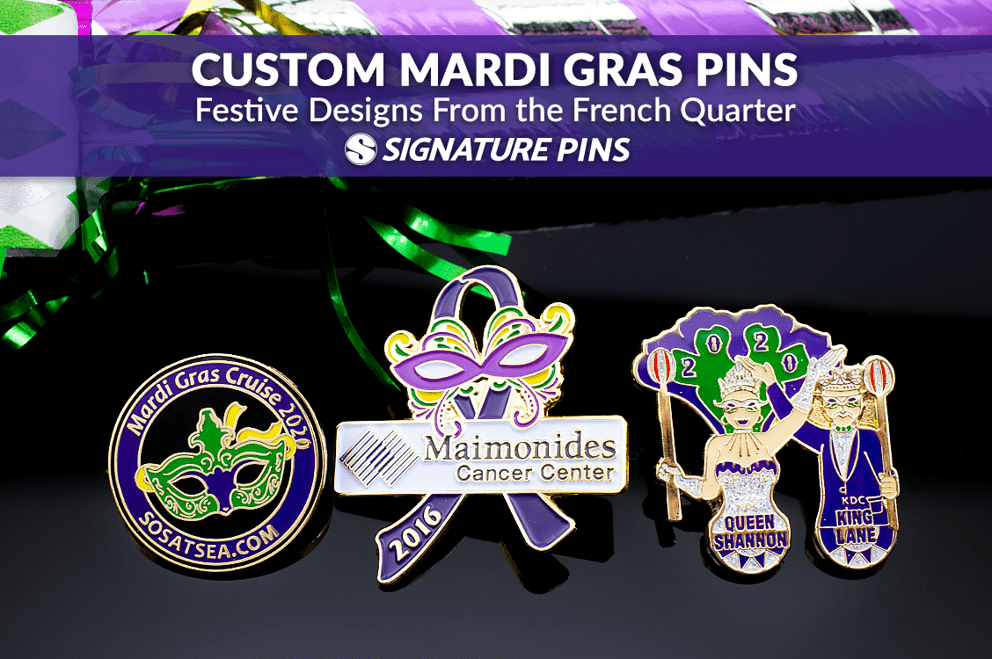 Custom Mardi Gras Pins: Festive Designs From the French Quarter ...