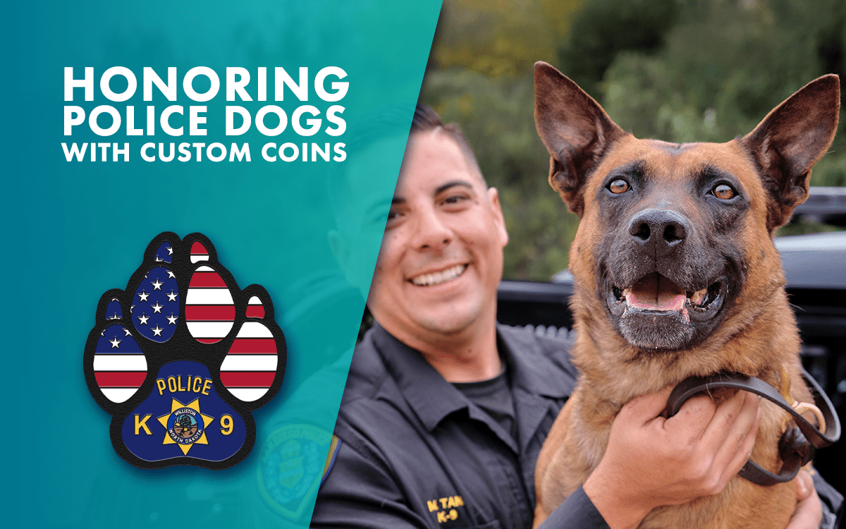 The Brave K9s Behind the Badge: Honoring Police Dogs with Custom Coins ...